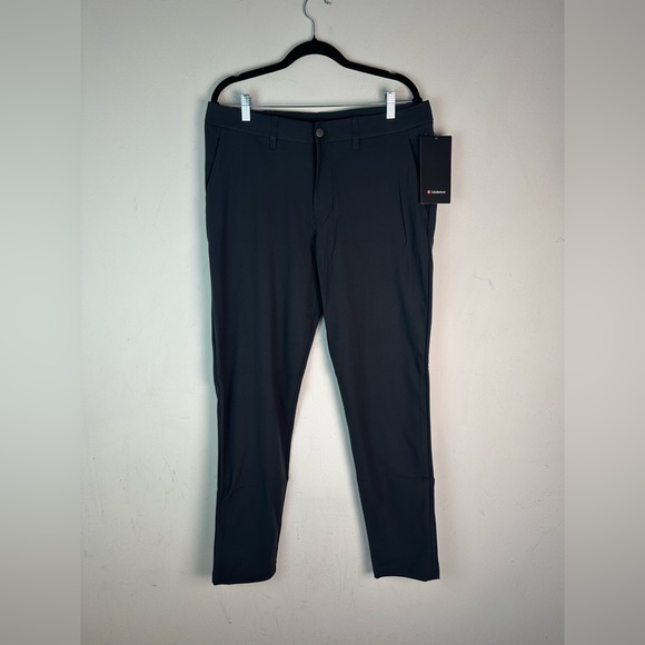 lululemon athletica | Pants | Nwt Lululemon Abc Slim Fit Trouser Warpstreme Obsi Obsidian Black ...